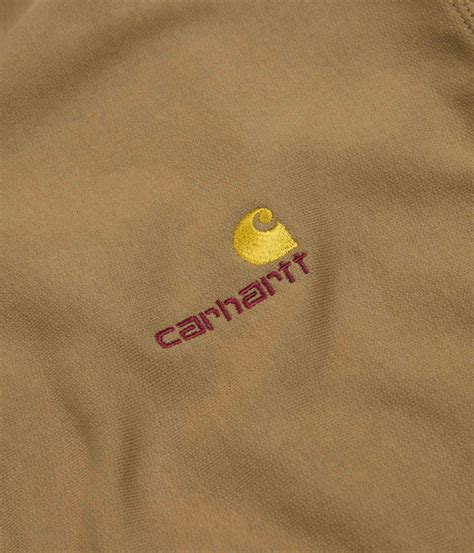 Carhartt Half Zip American Script Sweatshirt Buffalo Flatspot