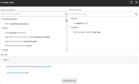 ﻿sitecore Rule Set Editor Full List Of Conditions Strategy Insights And Ux