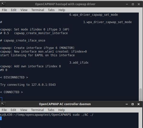 figure b 2 hostapd with opencapwap driver and the ac daemon when