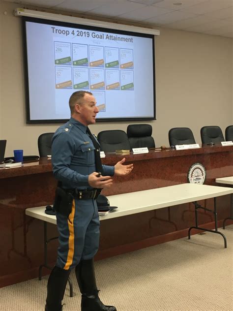 Delaware State Police Troop 4 Presents A Year In Review” To The