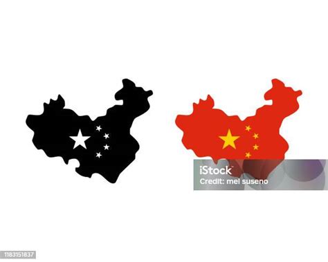 中國亞洲國家地圖和標誌圖示向量標誌範本插圖設計向量圖形及更多亞洲圖片 亞洲 全球性 剪裁圖 Istock
