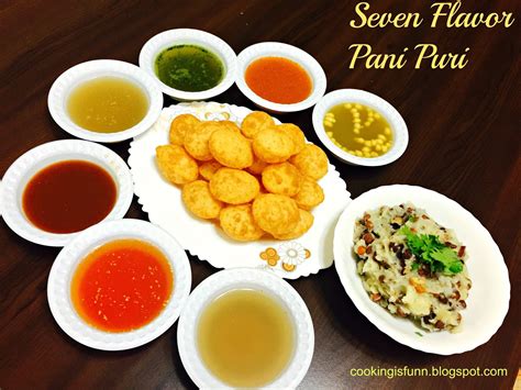 Cookingisfunn Seven Flavor Pani Puri Street Food