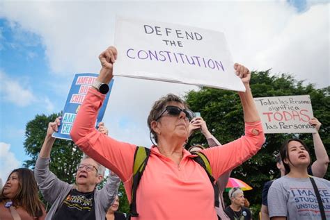 Birthright Citizenship Case Drew Demonstrators To Supreme Court