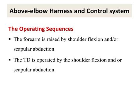 Control And Harness Sysrem For Be And Ae Prosthetic Management Pptx