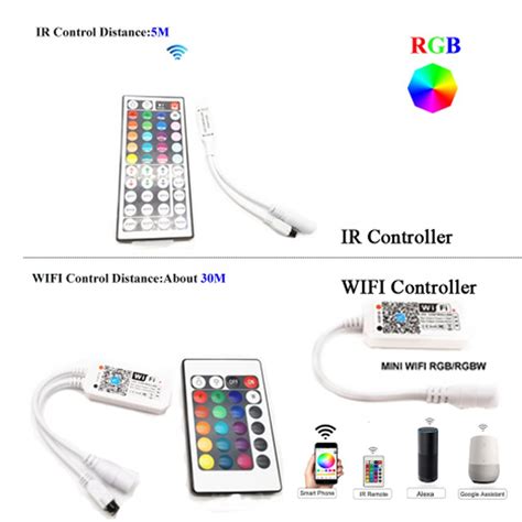 Wifi Rgb Rgbw Led Controller Med Ir Fjernbetjening Grandado