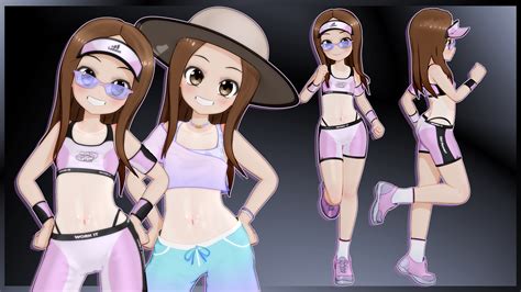 Gs Mantis Takagi San Karakai Jouzu No Takagi San Highres 1girl 3d