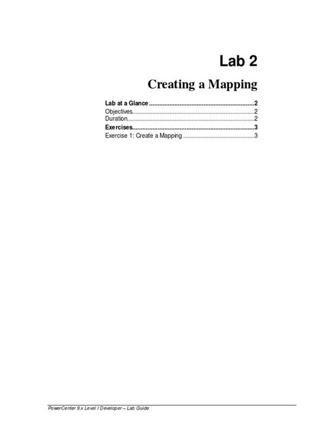 02 Lab Creating A Simple Mapping Pdf Computer Data System