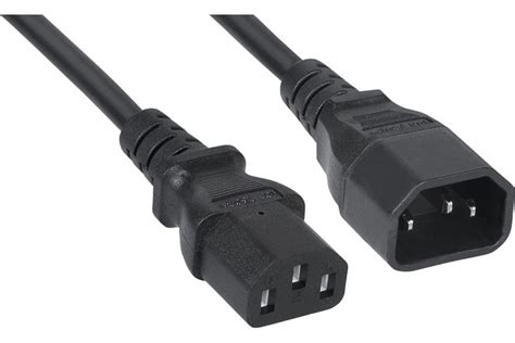 Кабель питания Filum пвс-ап 3x1,0 с13 - c14, 220/250в, 10а, чёрный, 1 ...