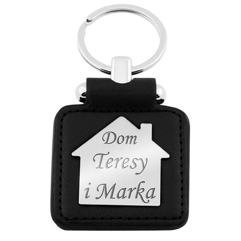 Brelok Breloczek Do Kluczy Dom Z Grawerem Sklep Aleupominek Pl