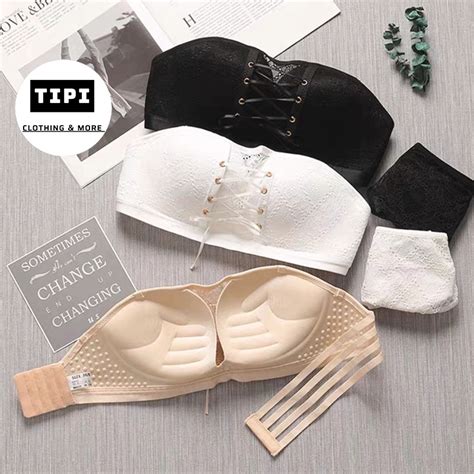 Áo lót nữ nâng ngực vải ren sexy đệm vừa thông hơi quả ngang dây rút P3
