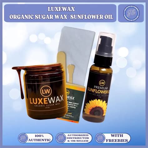 Luxewax Organic Sugar Wax Sunflower Oil Lazada Ph