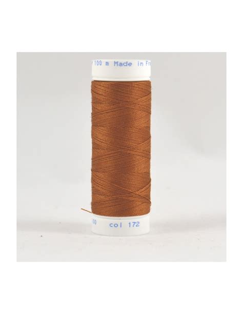 Acheter Bobine de 100m de fil à coudre Polyester Ocre sur La Piqueuse