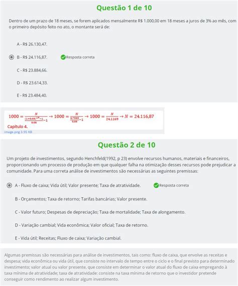 Prova Objetiva Matemática Financeira FAEL Matemática Financeira