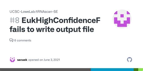 Eukhighconfidencefilter Fails To Write Output File · Issue 8 · Ucsc