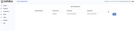 Solidus SSO Commerce Bolt Merchant Help Platforms