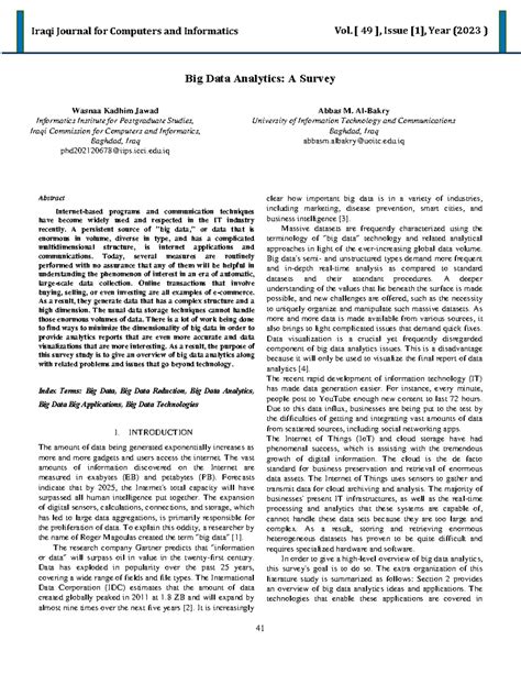 Big Data Analytics A Survey Big Data Analytics A Survey Abstract