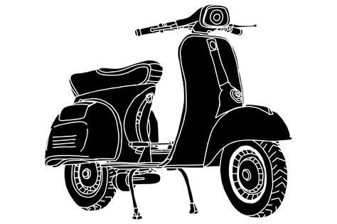 Vespa Front Vector