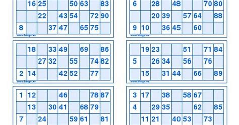 Cartones Bingo 90 Bolas Pdf Cartones De Bingo Cartas De Bingo Bingo