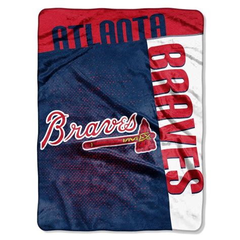Atlanta Braves 60x80 Royal Plush Raschel Throw Blanket Strike