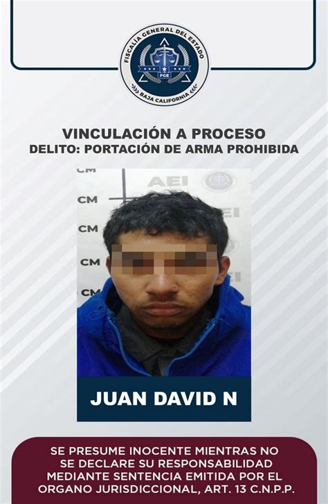 Logra Fiscalía Vinculación A Proceso De Detenido Por Portación De Arma