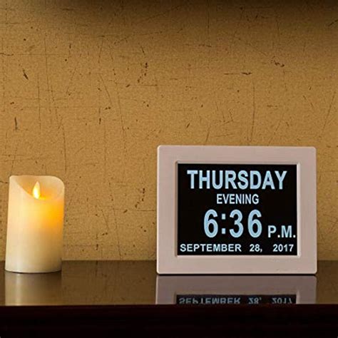 Digital Calendar Alarm Day Clock With 8 Inch Lar Vicedeal