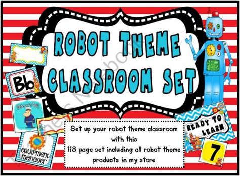 1000 Images About Robot Theme Classroom On Pinterest Back To School Snacks And Door Signs