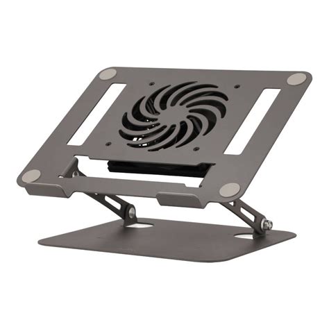 แท่นวางโน๊ตบุ๊ค Techpro Aluminum Cooler Laptop Stand สีเทา