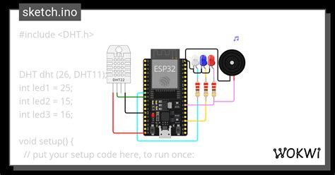 Sensor Dht Wokwi Esp32 Stm32 Arduino Simulator