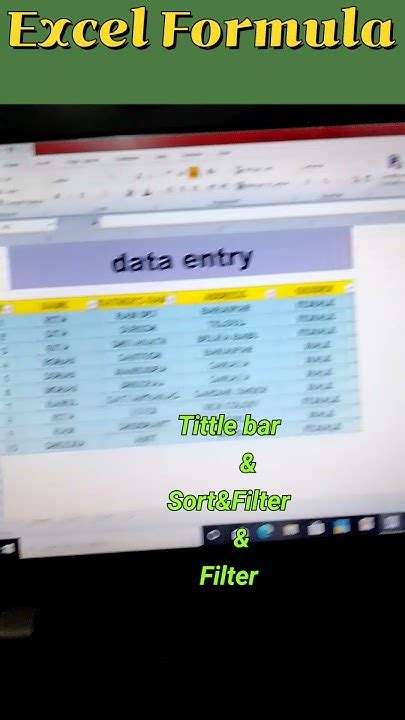 Excel Formula Excel Filter Formula Shortfeed Shortvideo Viral