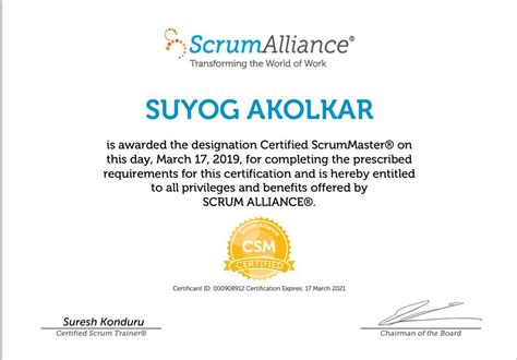 Suyog A On Linkedin Certifiedscrummaster Scrumalliance