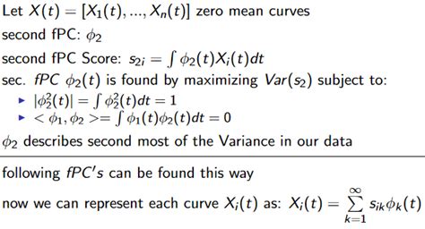 functional principal component analysis and functional data towards