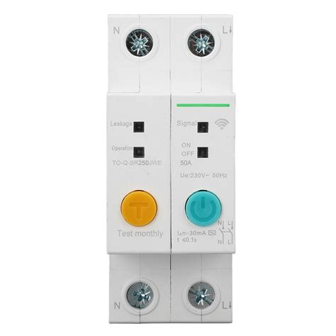 Ac 230v 50a 2p Wifi Smart Circuit Breaker Wifi Breaker App Control Remoto Circuit Breaker Smart