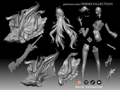 🎮 Mavuika Genshin Impact・archivo Stl Para Impresión 3d・cults