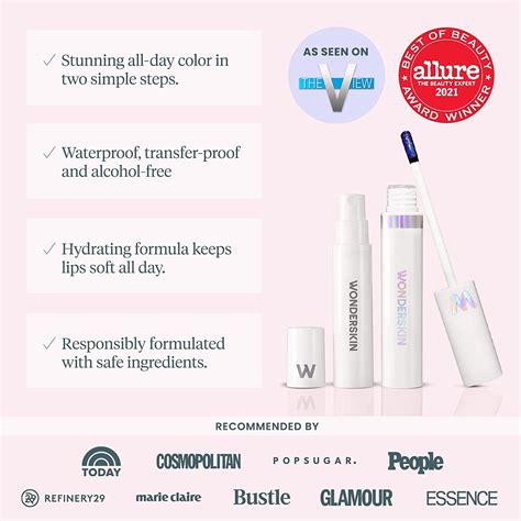 Wonderskin Wonder Blading Peel And Reveal Lip Stain Kit Lovely Nude