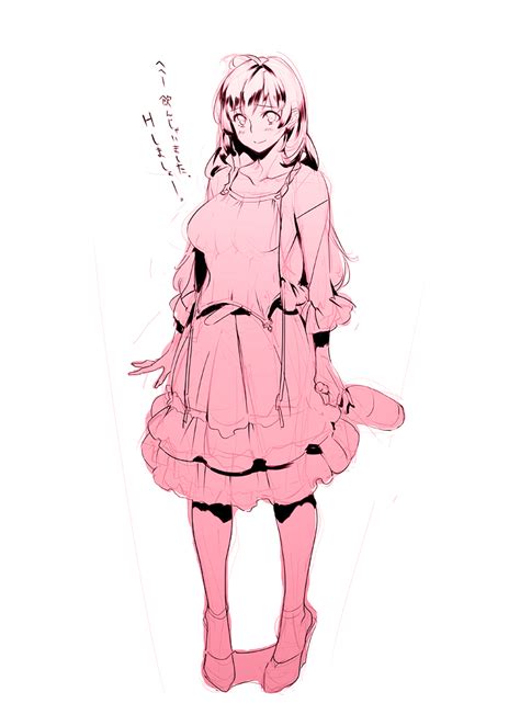 Safebooru 1girl Ahoge Blouse Blush Breasts Camisole Collarbone Dress