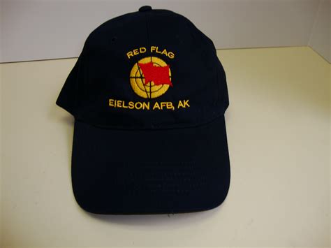 Red Flag Eielson Afb Direct Embroidered Black Ball Cap North Bay Listings