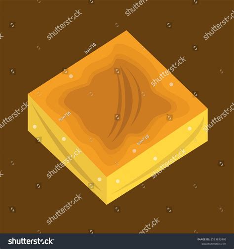 Fluffy Cornbread Flat Vector Illustration Cute Stock Vector Royalty