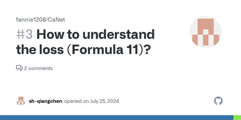 How To Understand The Loss Formula 11 · Issue 3 · Fannie1208canet