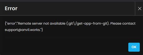 Incident Remote Server Not Available Anvil Qanda Anvil Community