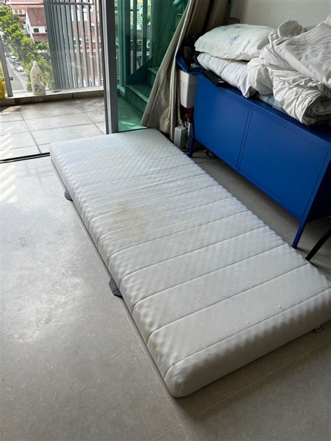 Ikea single mattress asvang, Furniture & Home Living, Furniture, Bed ...