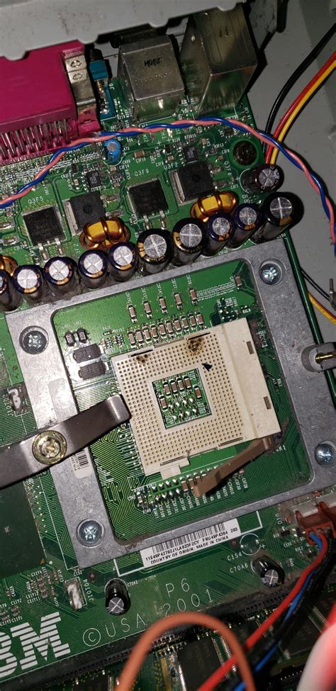 Wanted To Test Some P4s In My Ibm Mobo But One Of Em Decided To Melt