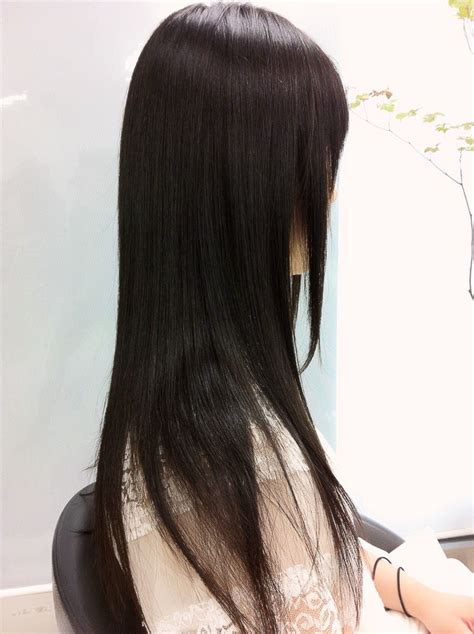 ロング黒髪ストレート 大森美容室ku Kum