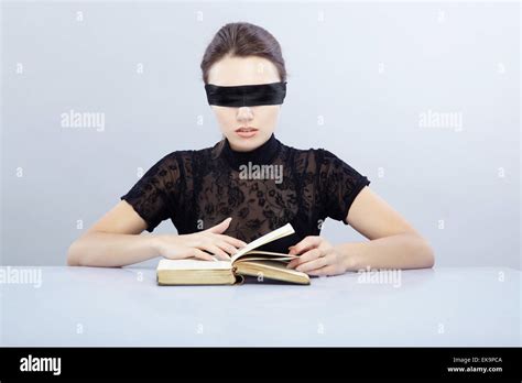 Blind Reader Stock Photo Alamy