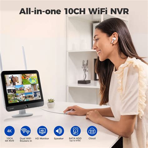 Wifi 6 And 10x Zoom Xmarto Wireless Ptz Security Camera System Outdoor