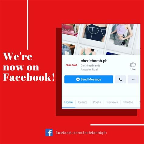 Cherie Bomb Hey Cheries🍒 Were Officially On Facebook Like Us For