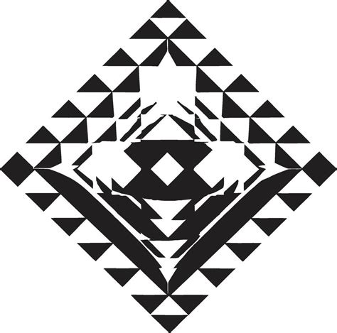 Abstract Matrix Vector Logo With Dynamic Black Geometric Shapes