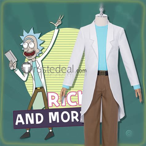 Rick And Morty Cartoon Rick Sanchez White Lab Coat Cosplay Costumes