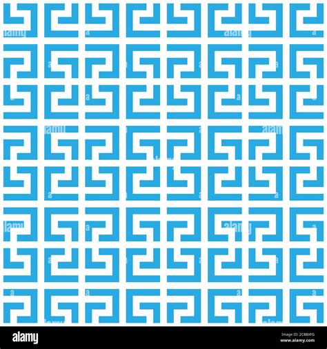 Greek Key Seamless Pattern Background In Black And White Vintage And Retro Abstract Ornamental