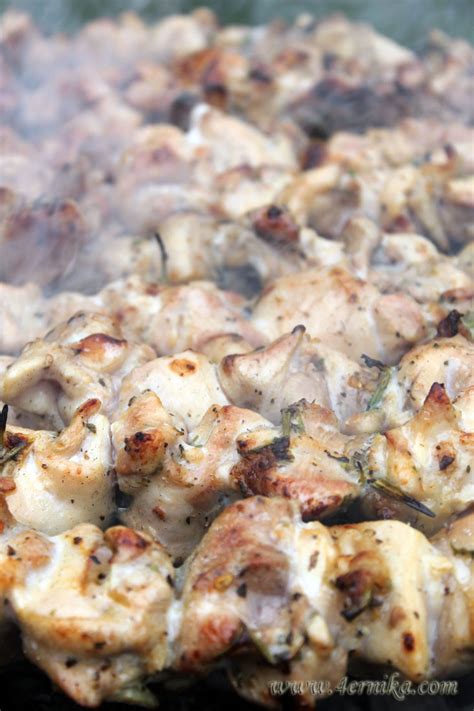 4ernika Шашлык из курицы с розмарином