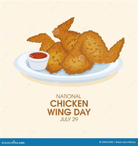 National Chicken Wing Day Vector Stock Vector Illustration Of Cooking